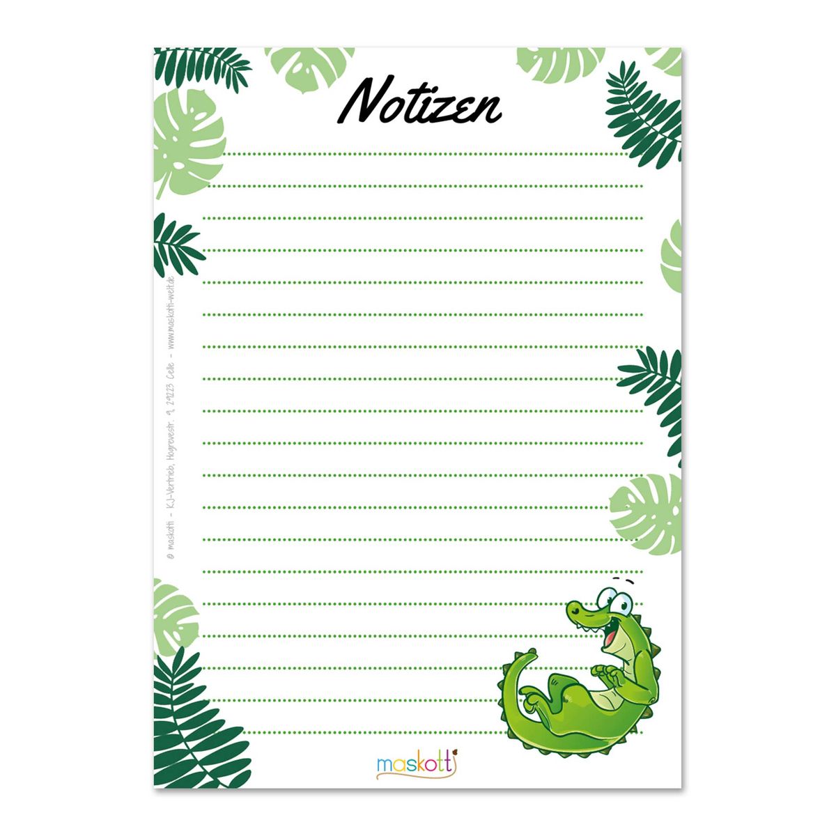 Notizblock aus Papier DIN A6 / 50 Blatt Notizen To-Do Wochenplaner ...